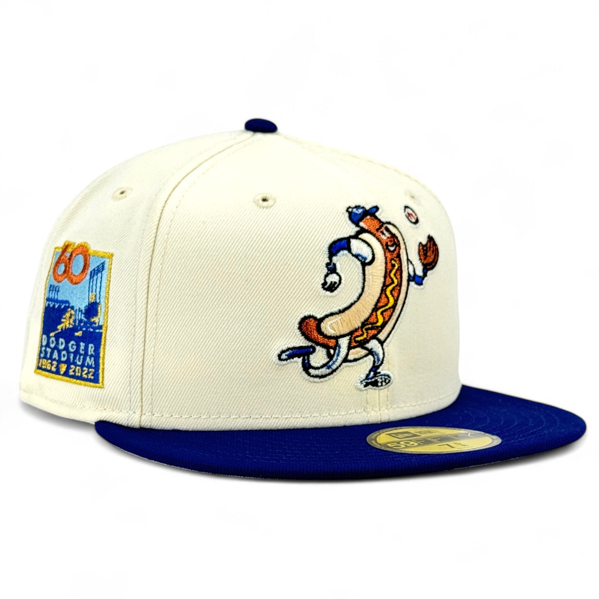 Los Angeles Dodgers “Dodger Dog” New Era 59Fifty Fitted Hat - Chrome W ...