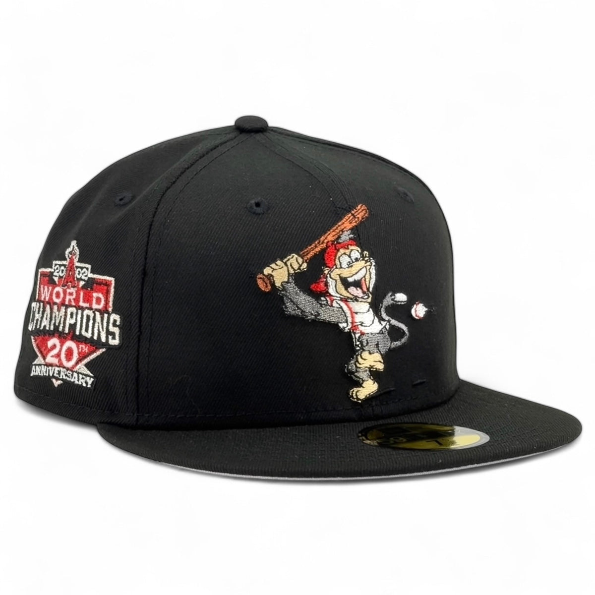 Los Angeles Angels “Rally Monkey” New Era 59Fifty Fitted Hat - Black ...