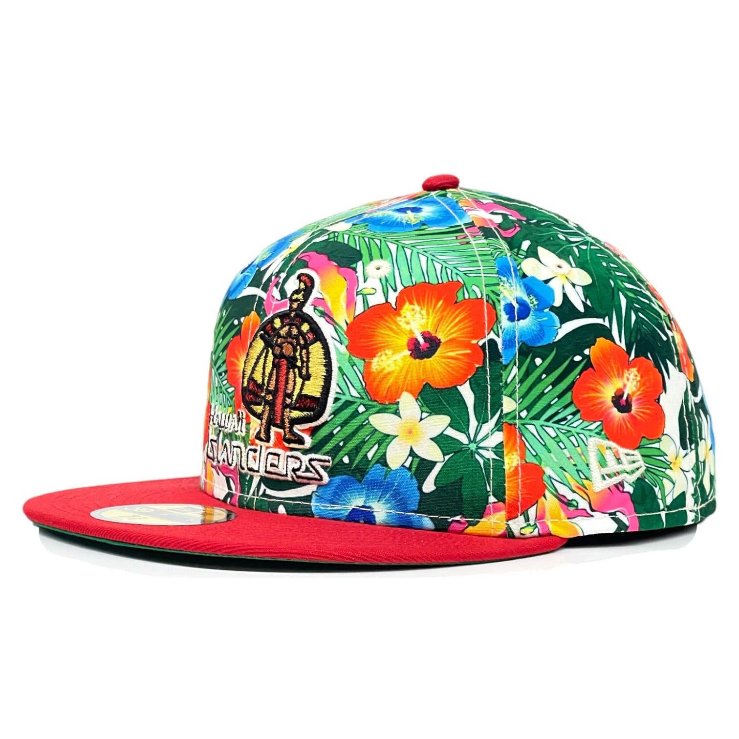 Hawaiian Islanders New Era 59Fifty Fitted - White Floral / Red – Prociety
