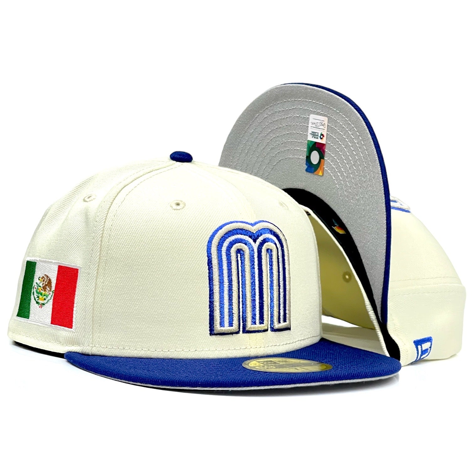 Mexico WBC New Era 59Fifty Fitted Hat - Chrome White / Royal – Prociety