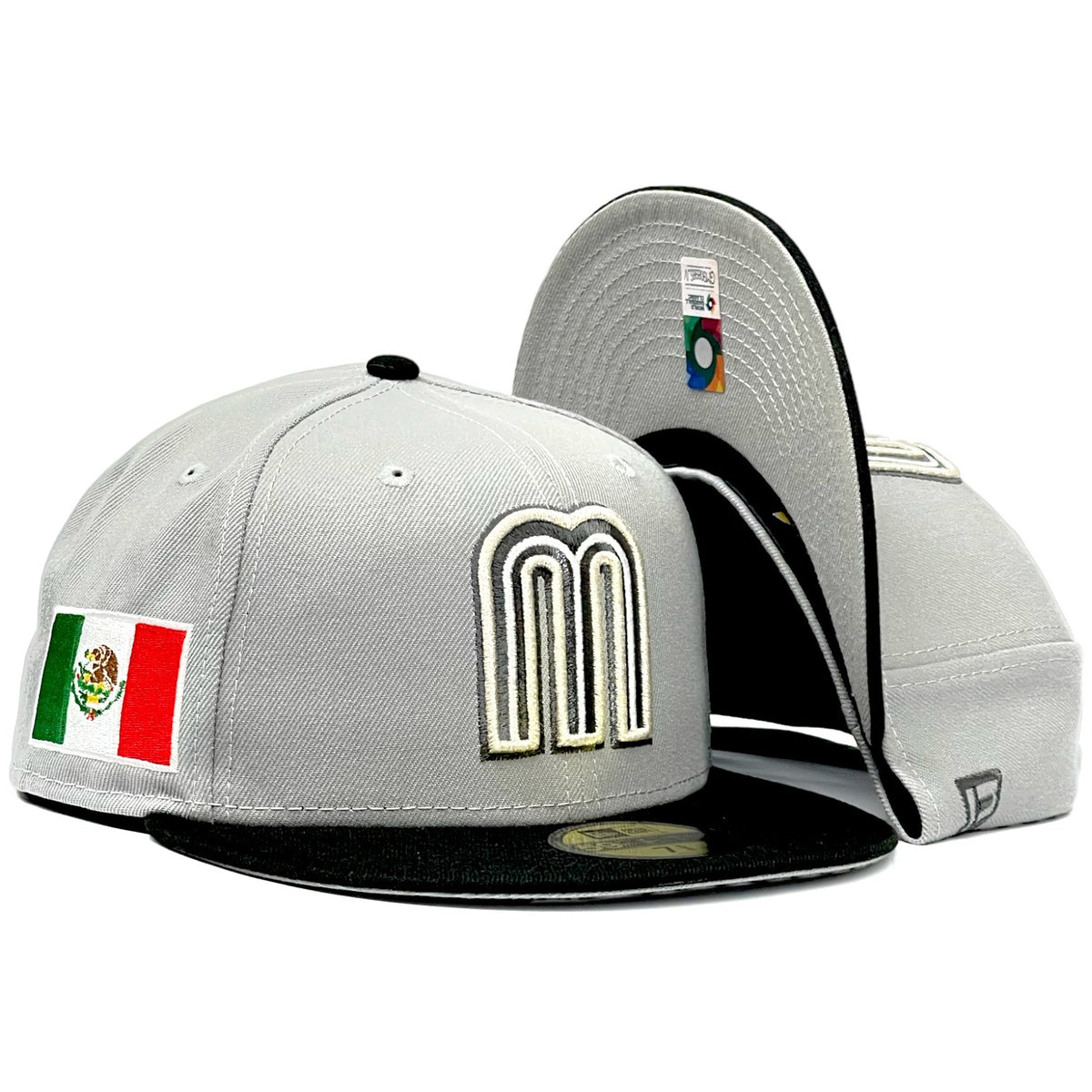 Mexico WBC New Era 59Fifty Fitted Hat - Grey / Black – Prociety