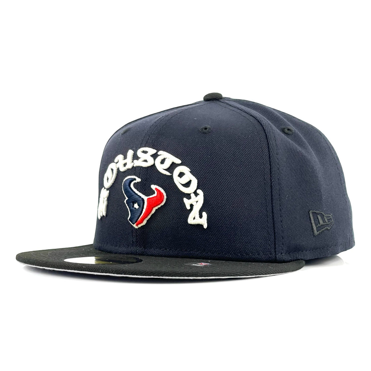 Houston Texans Old English Arch Navy New Era 59Fifty Fitted Hat Cap Su ...