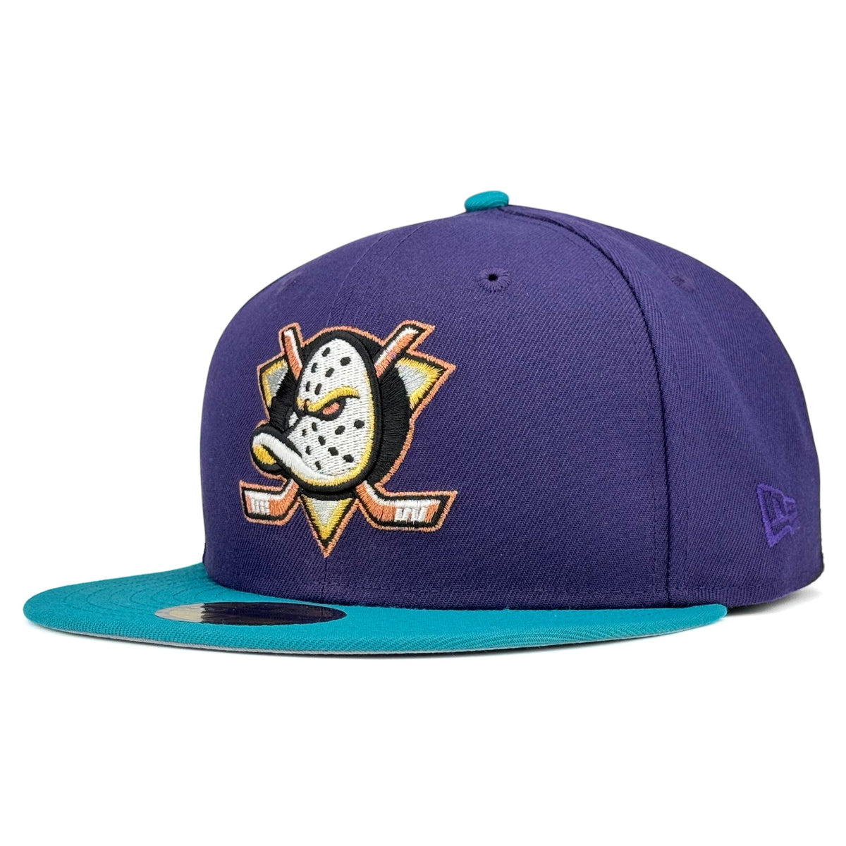Anaheim Ducks “D3 Ducks” New Era 59Fifty Fitted Hat - Purple / Teal ...