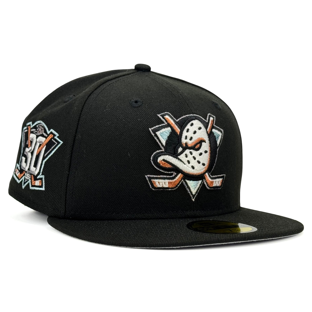 Anaheim Ducks “NHL FACEOFF PACK” New Era 59Fifty Fitted Hat - Black ...