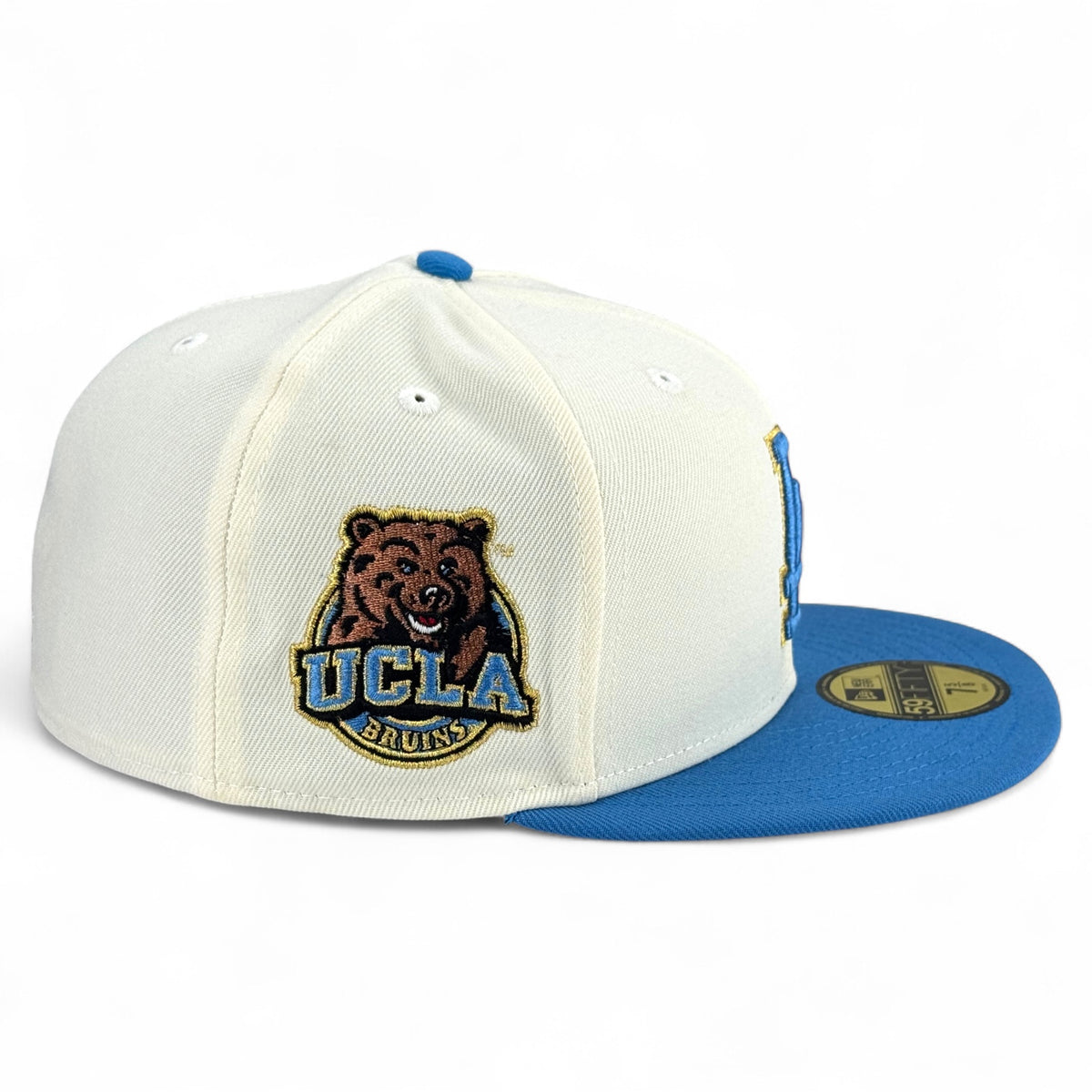 Los Angeles Dodgers x UCLA 🐻 New Era 59Fifty Fitted Hat - Chrome White ...