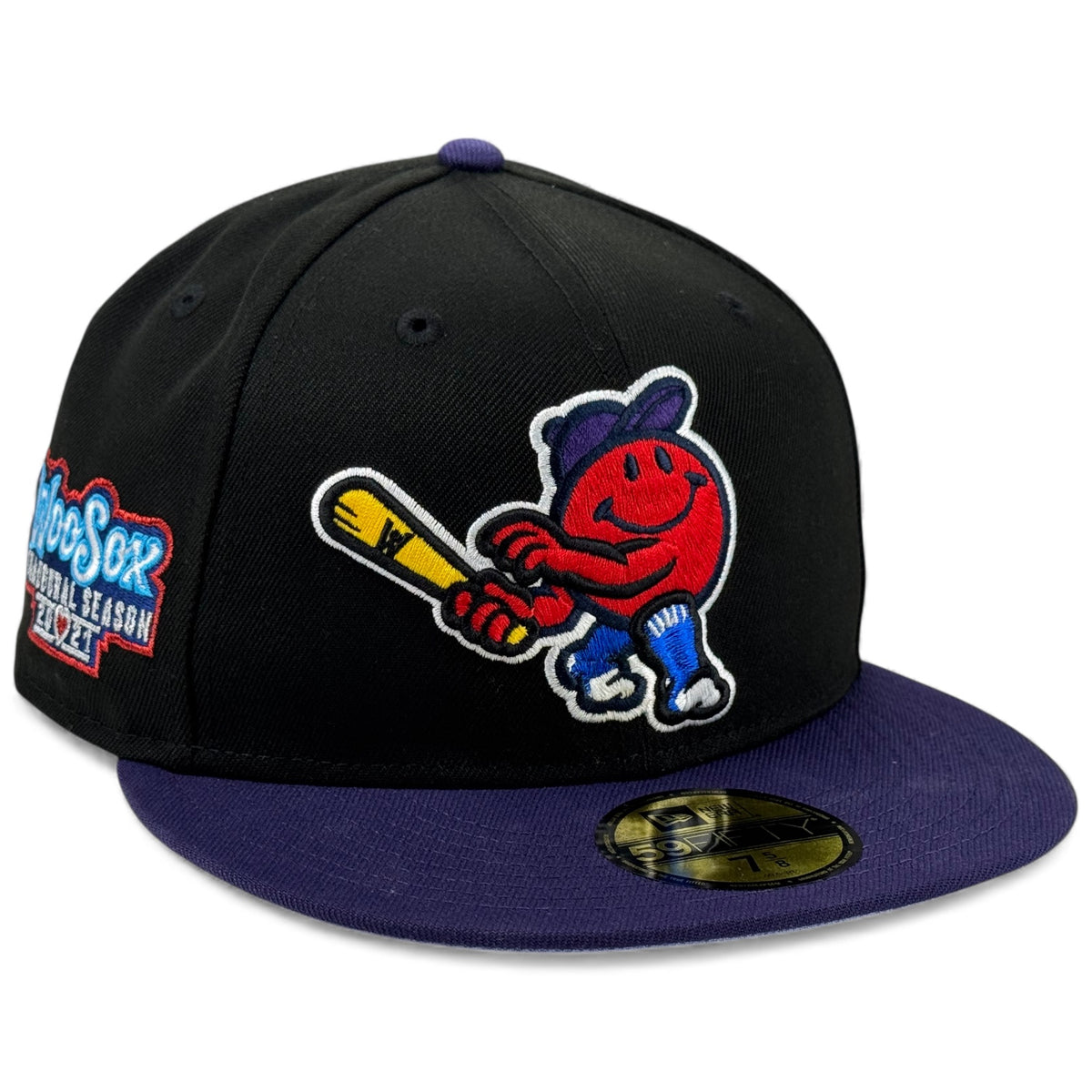 Worcester Woo Sox 🍇 WOO-AID GRAPE 🍇 New Era 59Fifty Fitted Hat - Black ...