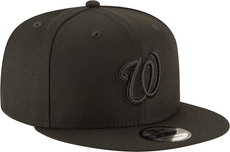 Washington Nationals Black on Black New Era 9Fifty Snapback Cap – Prociety