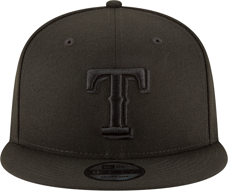 Texas Rangers Black on Black New Era 9Fifty Snapback Cap – Prociety