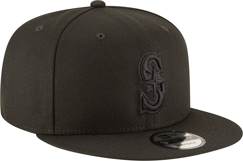 Seattle Mariners Black on Black New Era 9Fifty Snapback Cap – Prociety