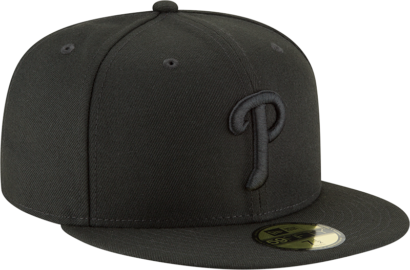 Philadelphia Phillies Black on Black New Era 59Fifty Fitted Hat – Prociety