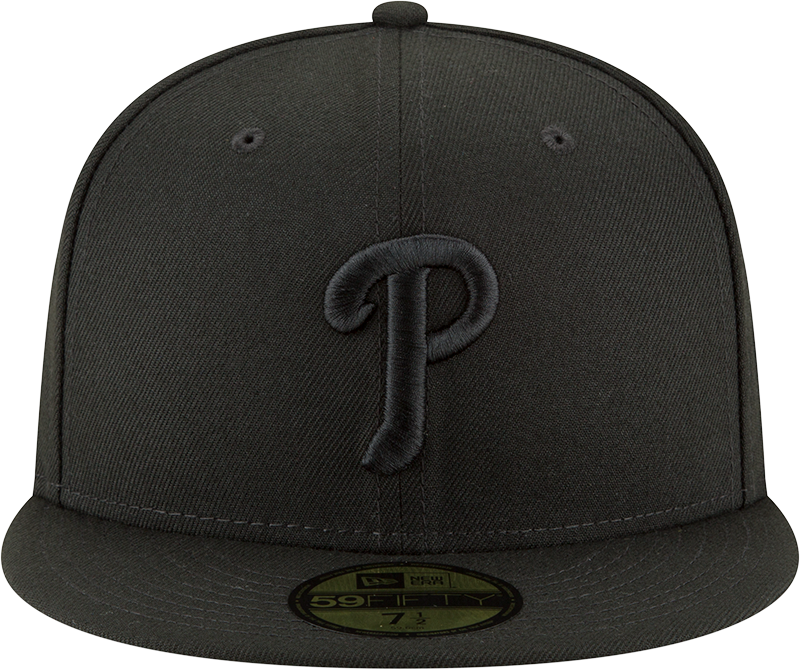 Philadelphia Phillies Black on Black New Era 59Fifty Fitted Hat – Prociety