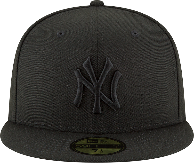 New York Yankees Black on Black New Era 59Fifty Fitted Hat – Prociety
