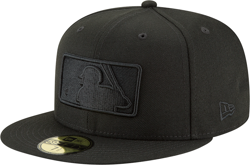 MLB Batterman Logo Black on Black New Era 59Fifty Fitted Hat – Prociety