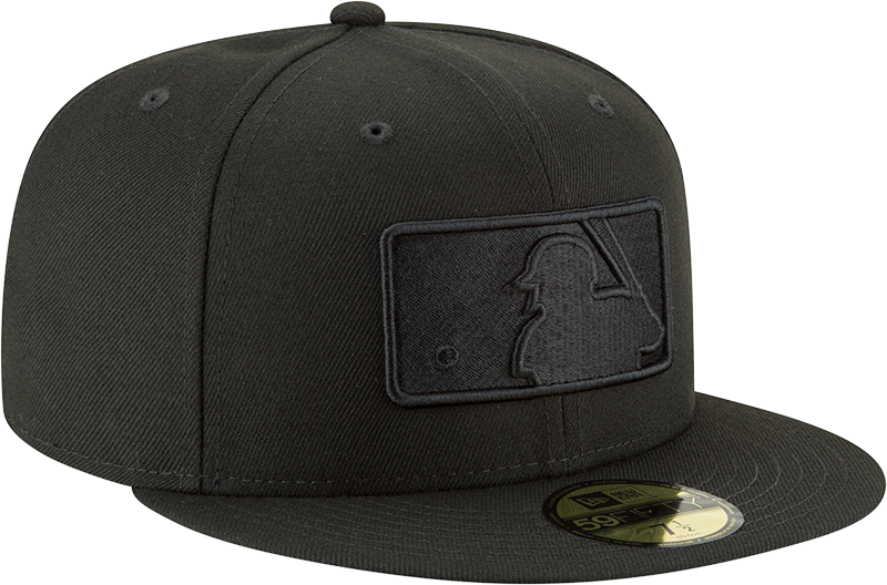 MLB Batterman Logo Black on Black New Era 59Fifty Fitted Hat – Prociety