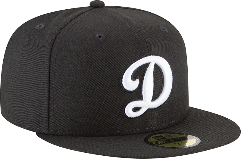 Los Angeles Dodgers "D" Logo Black And White 59Fifty Fitted Hat – Prociety
