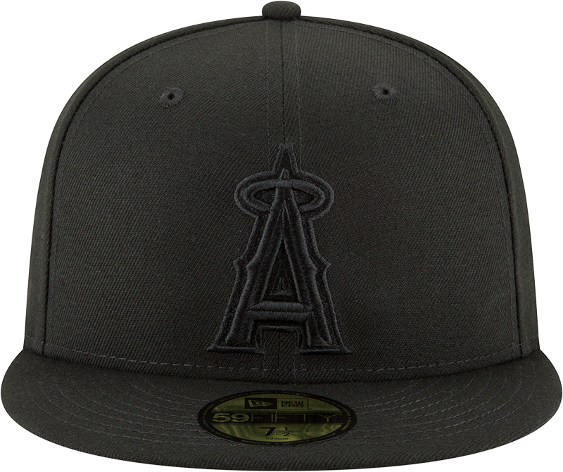 Los Angeles Angels Black on Black New Era 59Fifty Fitted Hat – Prociety