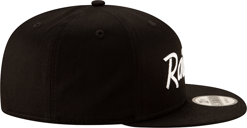 Las Vegas Raiders Script Logo New Era 59Fifty Snapback - Black – Prociety