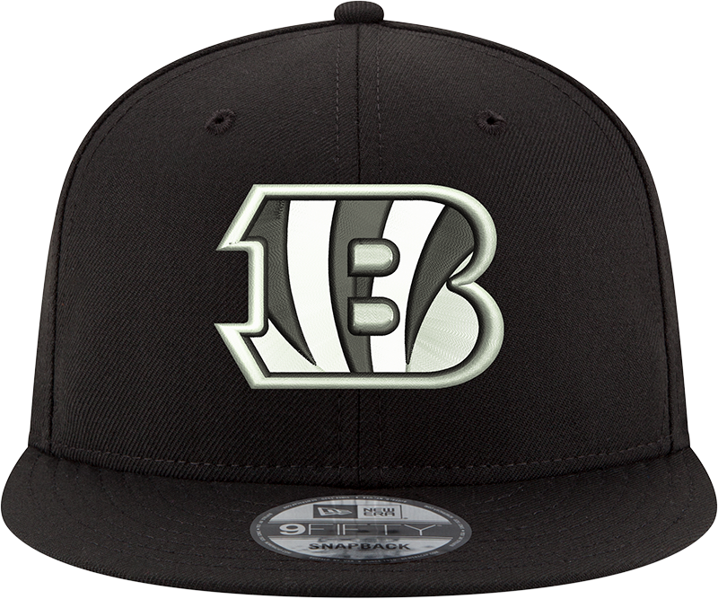 Cincinnati Bengals Black and White New Era 59Fifty Snapback – Prociety